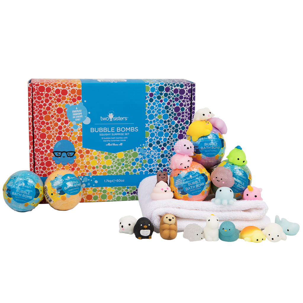 12 Squishy Surprise Bubble Bath Bombs Set | Two Sisters Spa