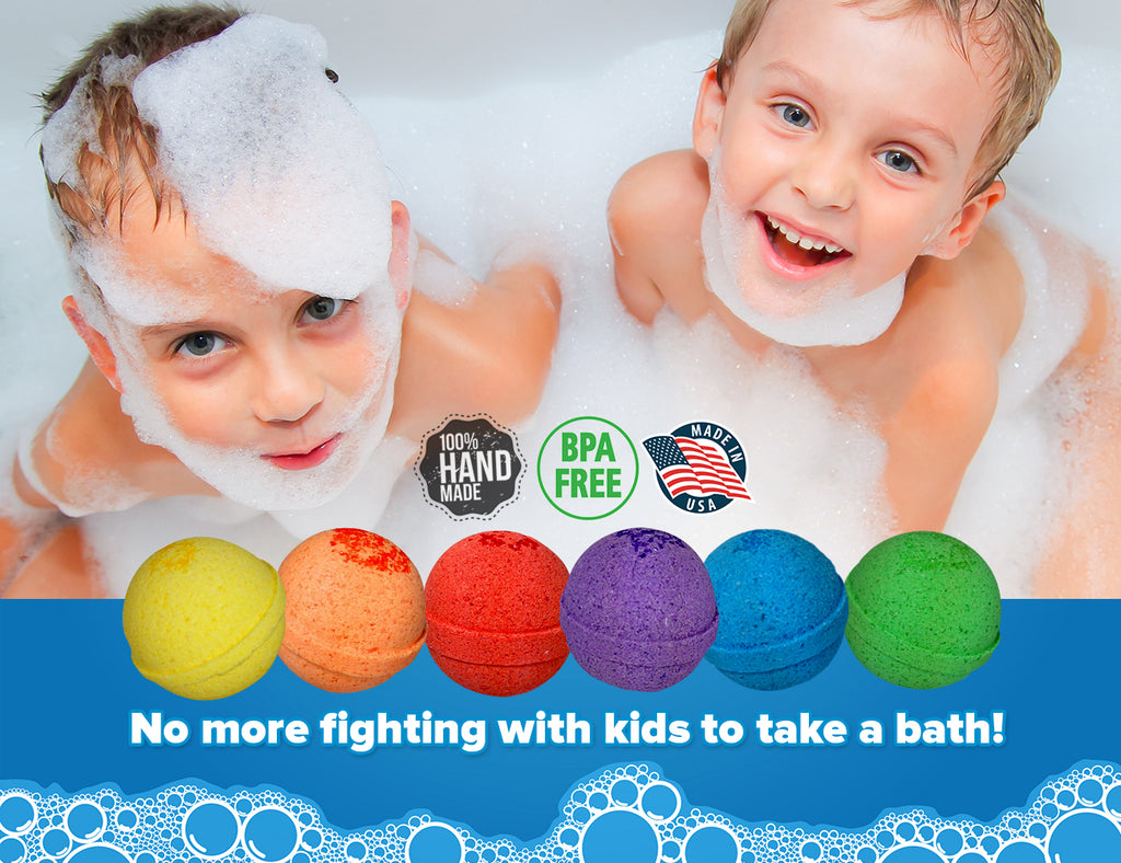 6 Kids Surprise Bubble Bath Bombs Set with Toys Inside for Boys and ...